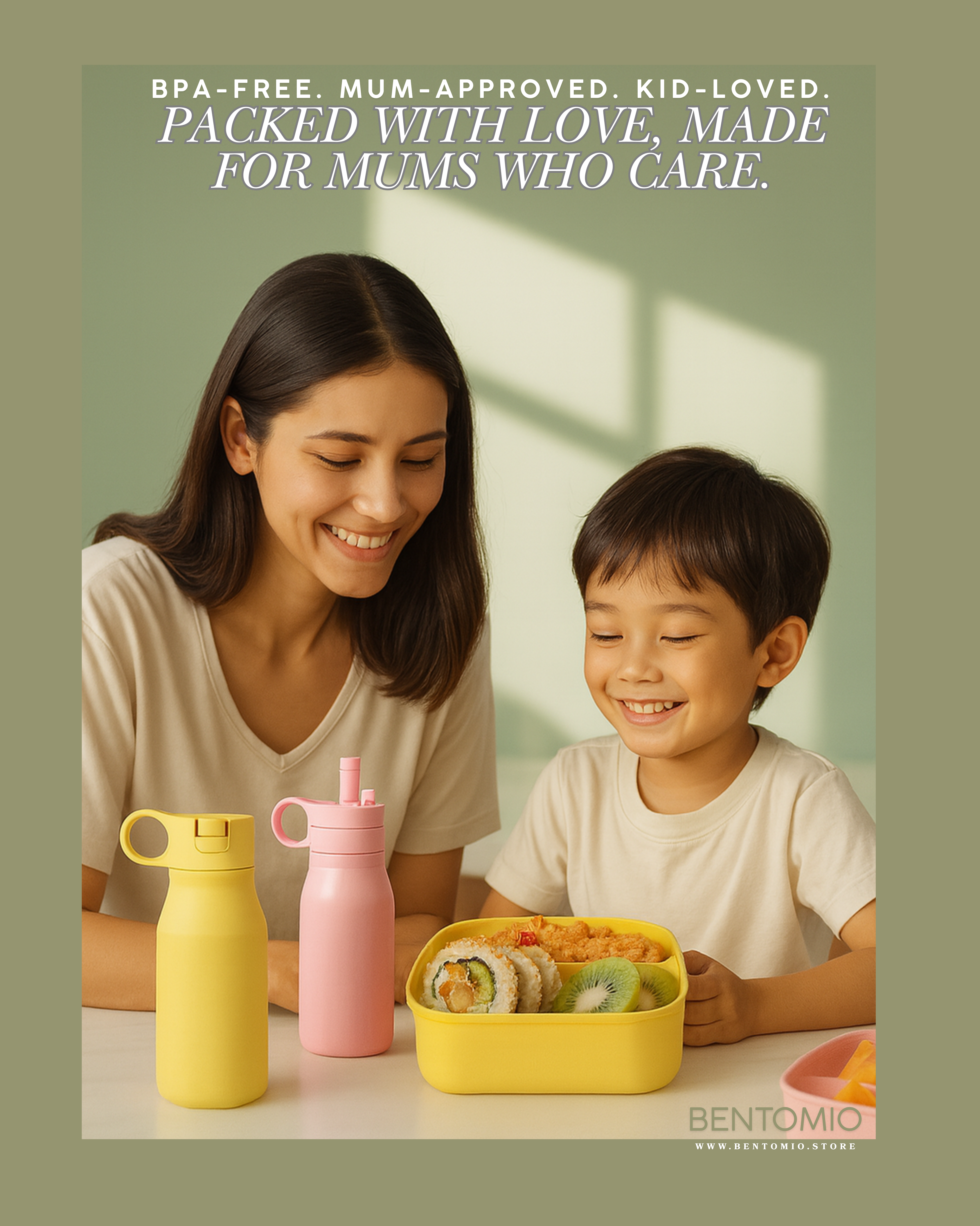 Bentomio Lunch Box & Water Bottle Safe, Stylish Picks for UAE Mums